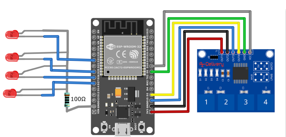 MeshBot Tutorial | Control Four LED States with Touch Switch
