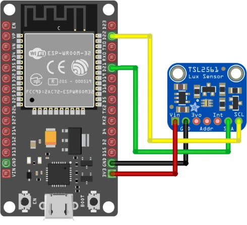 Accurate light measurement using TLS2561 luminosity sensor - EzloPi