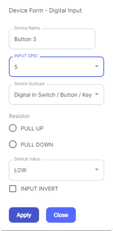 Meshbot implementation for controlling four LEDs using 1x4 keypad - EzloPi