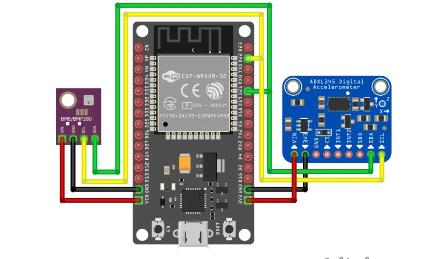 Measure acceleration and barometric pressure - EzloPi